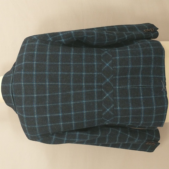 Talbots | Jackets & Coats | Nwt Talbots Wool Plaid Blazer Equestrian Country Classic Blue Gray ...